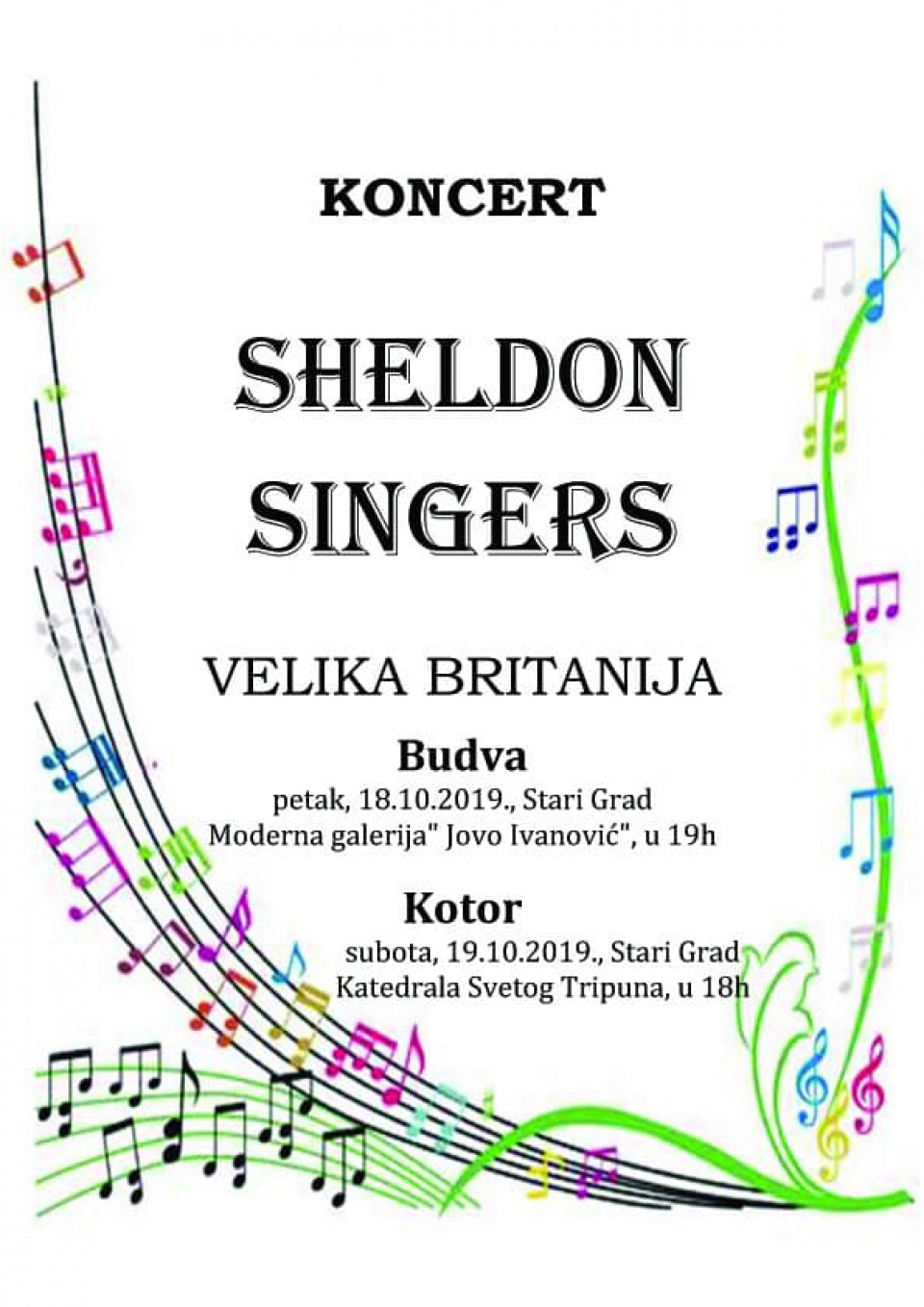 Koncert hora “Sheldon Singers” iz Velike Britanije u Modernoj galeriji ...